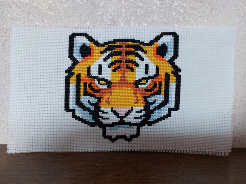 Tiger Cross Stitch Pattern PDF - Etsy