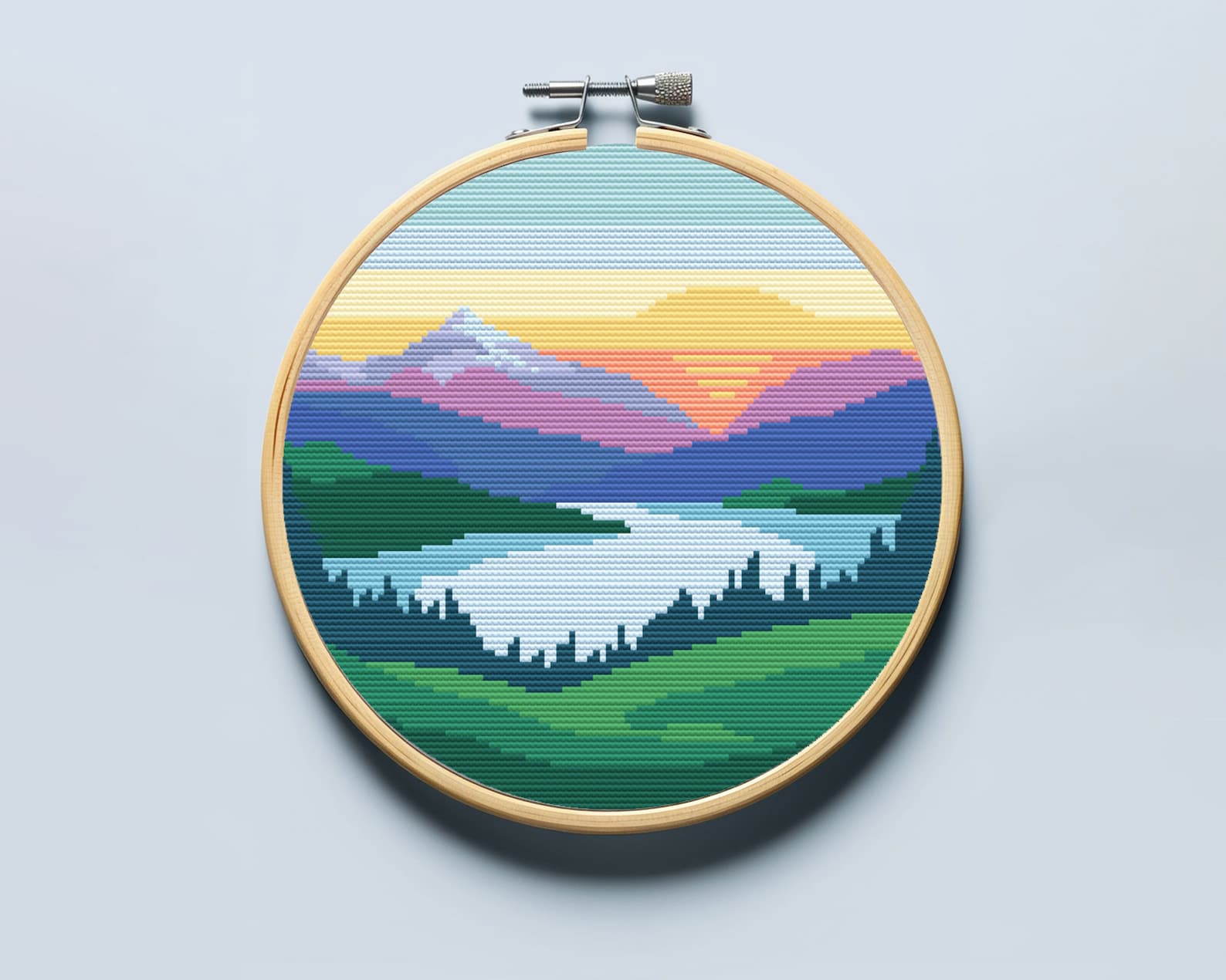 Landscape Cross Stitch Pattern PDF. - Etsy