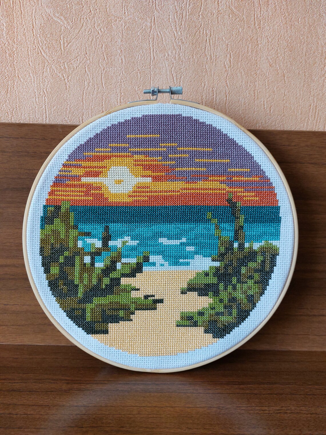 Beach Cross Stitch Pattern PDF, Sea, Nature, Landscape. - Etsy