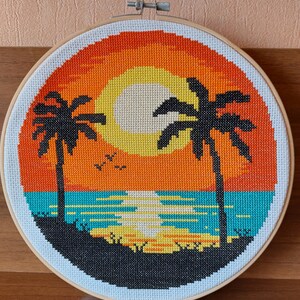 Sunset Cross Stitch Pattern PDF - Etsy