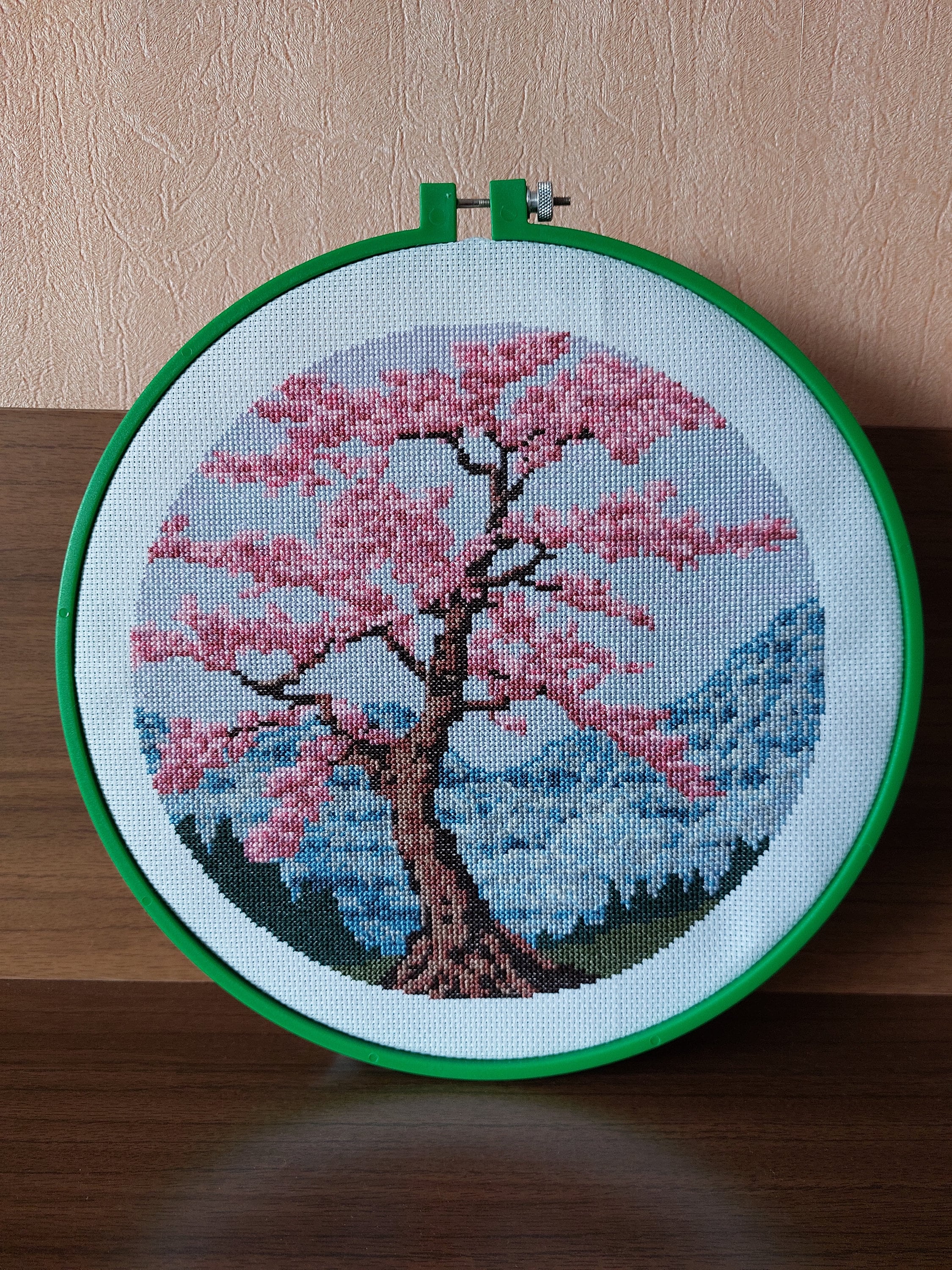 Cherry Blossom Cross Stitch Pattern, PDF, Sakura Tree, Nature. - Etsy