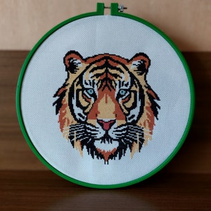 Tiger Cross Stitch Pattern PDF - Etsy