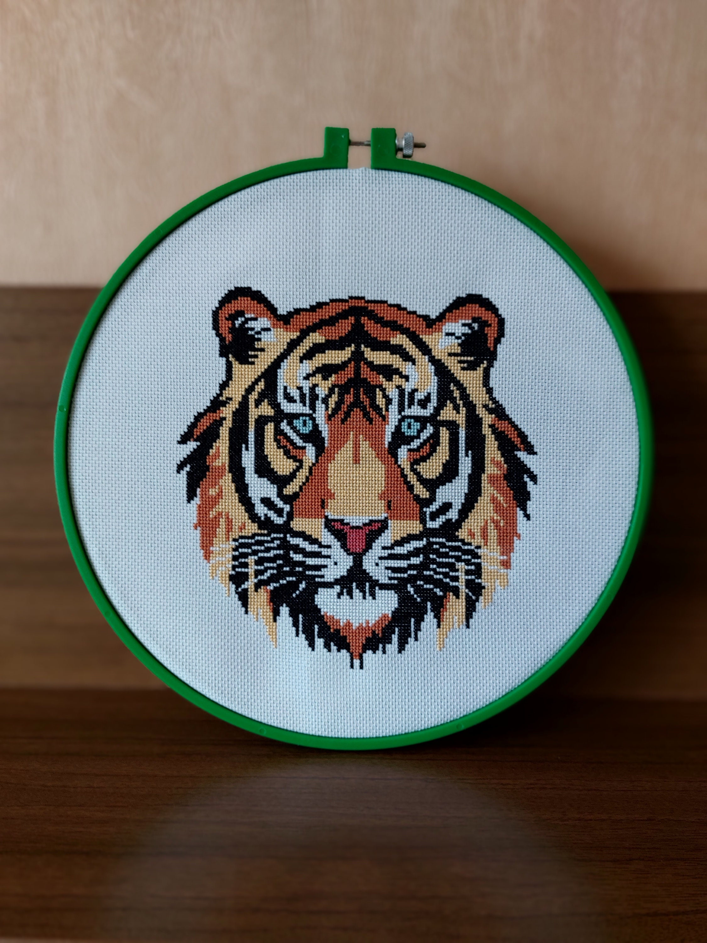 Tiger Cross Stitch Pattern PDF - Etsy