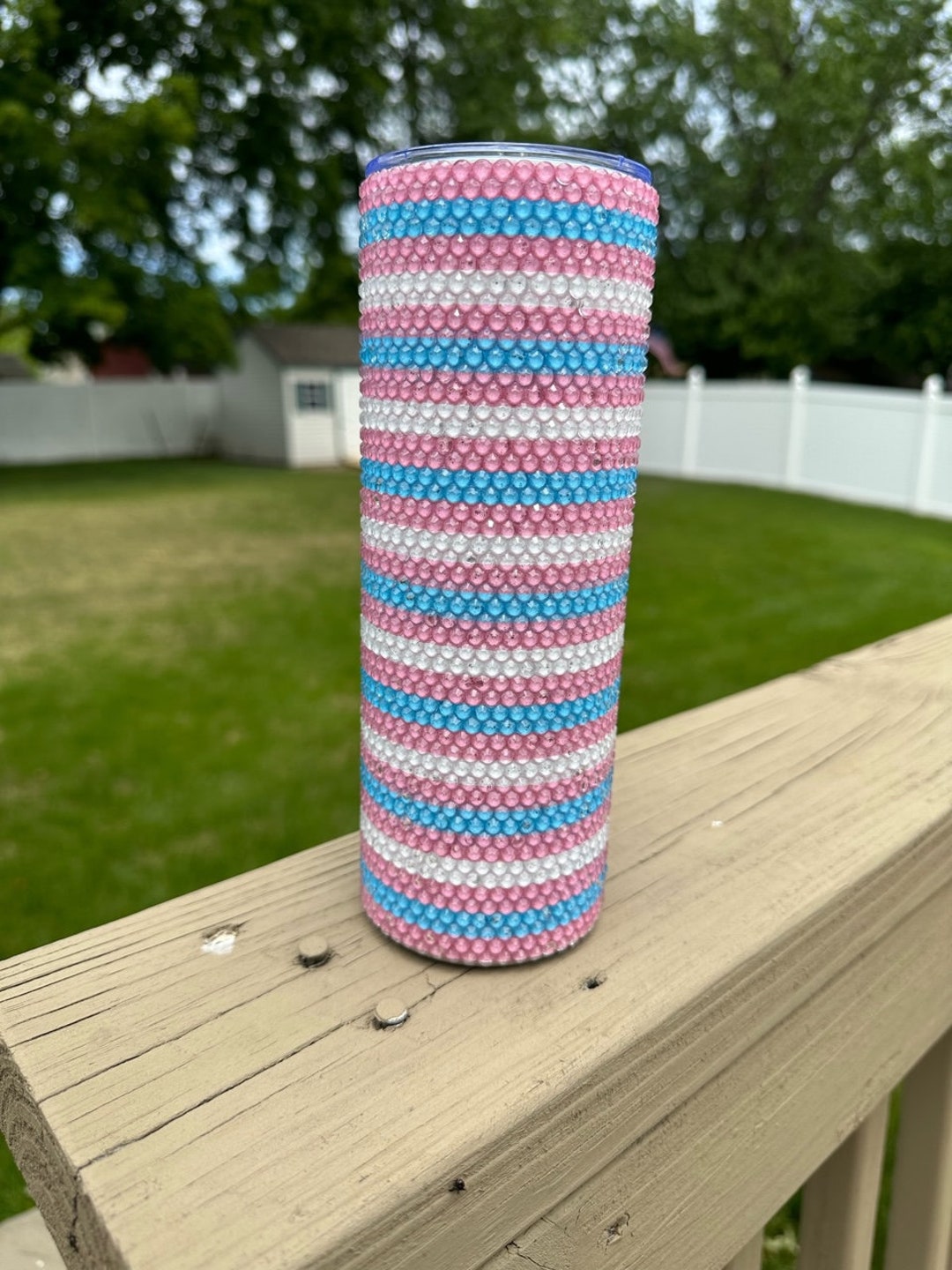 Transgender Pride Rhinestone Tumbler 20 Oz - Etsy