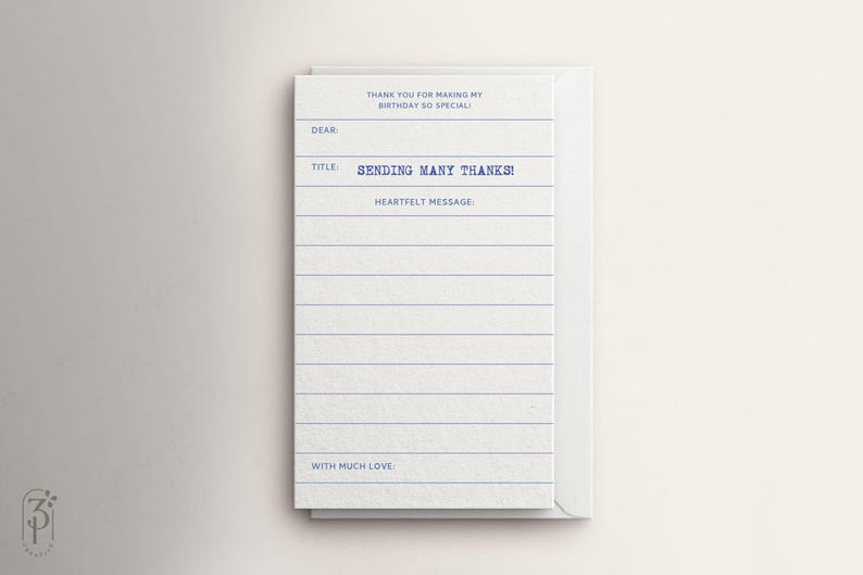 Library Book Return Birthday Thank You Card (digital Download) - Etsy