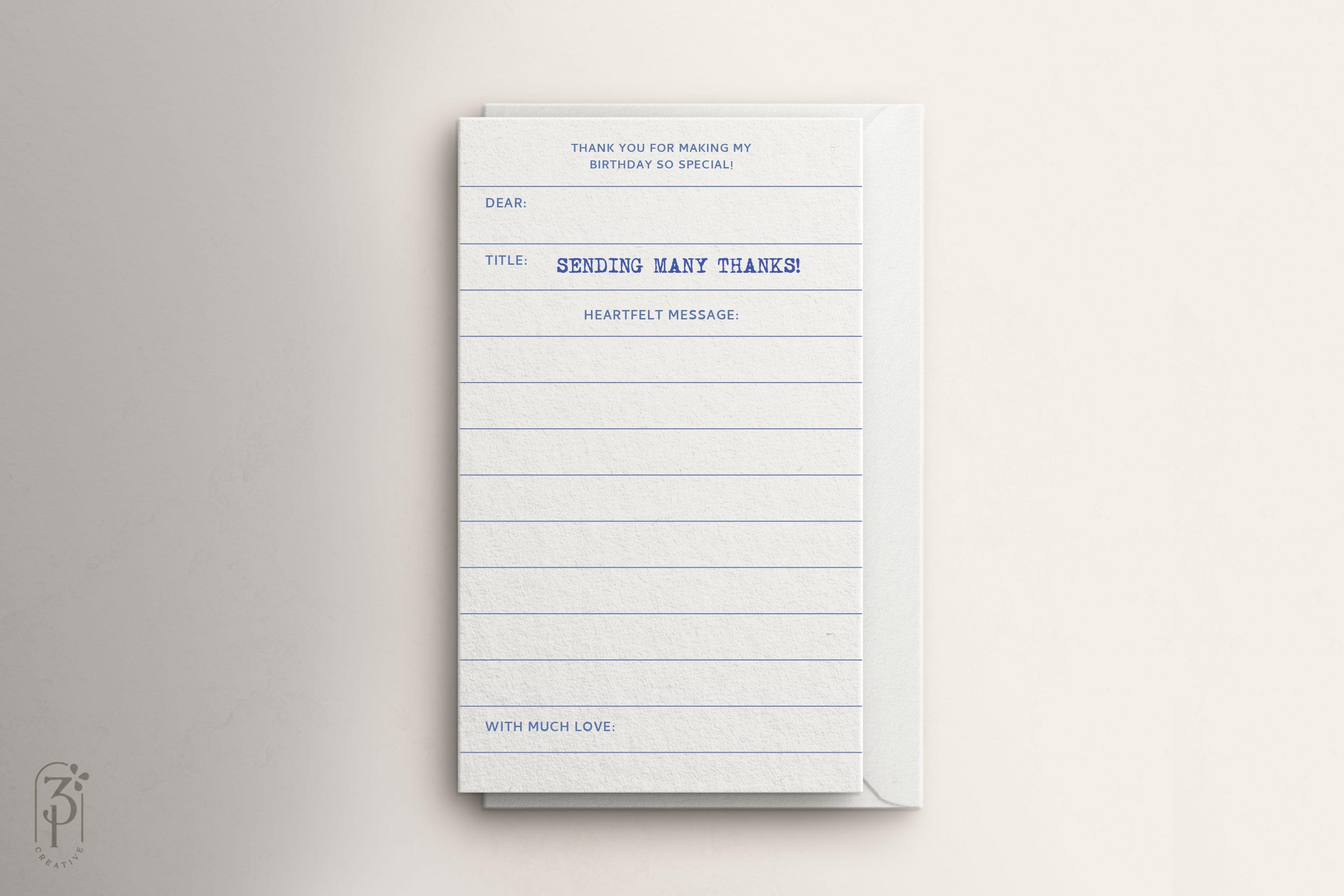 Library Book Return Birthday Thank You Card (digital Download) - Etsy