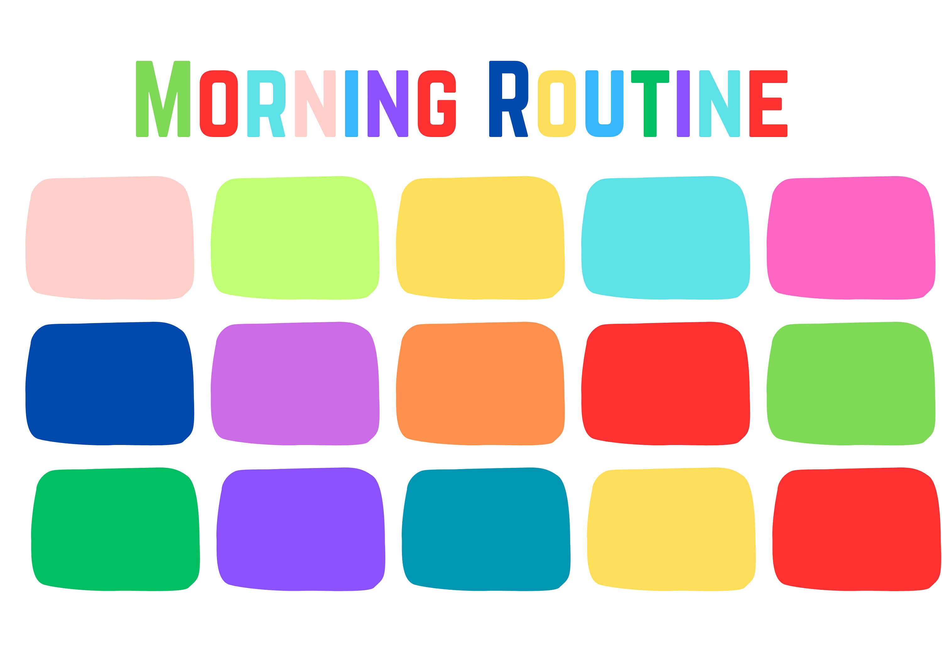 Printable Morning Routine Card - Etsy