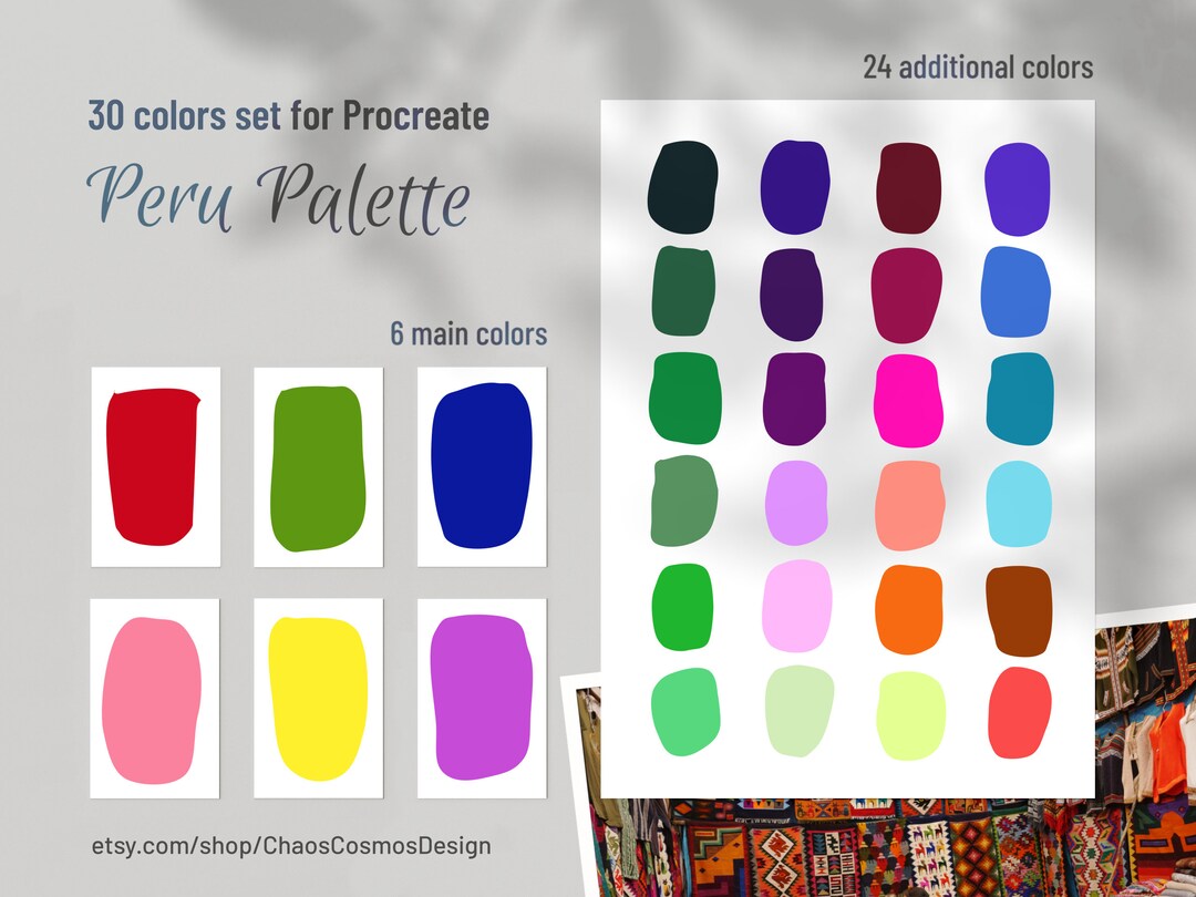 Peru Procreate Color Swatches Colour Palette Peruvian - Etsy