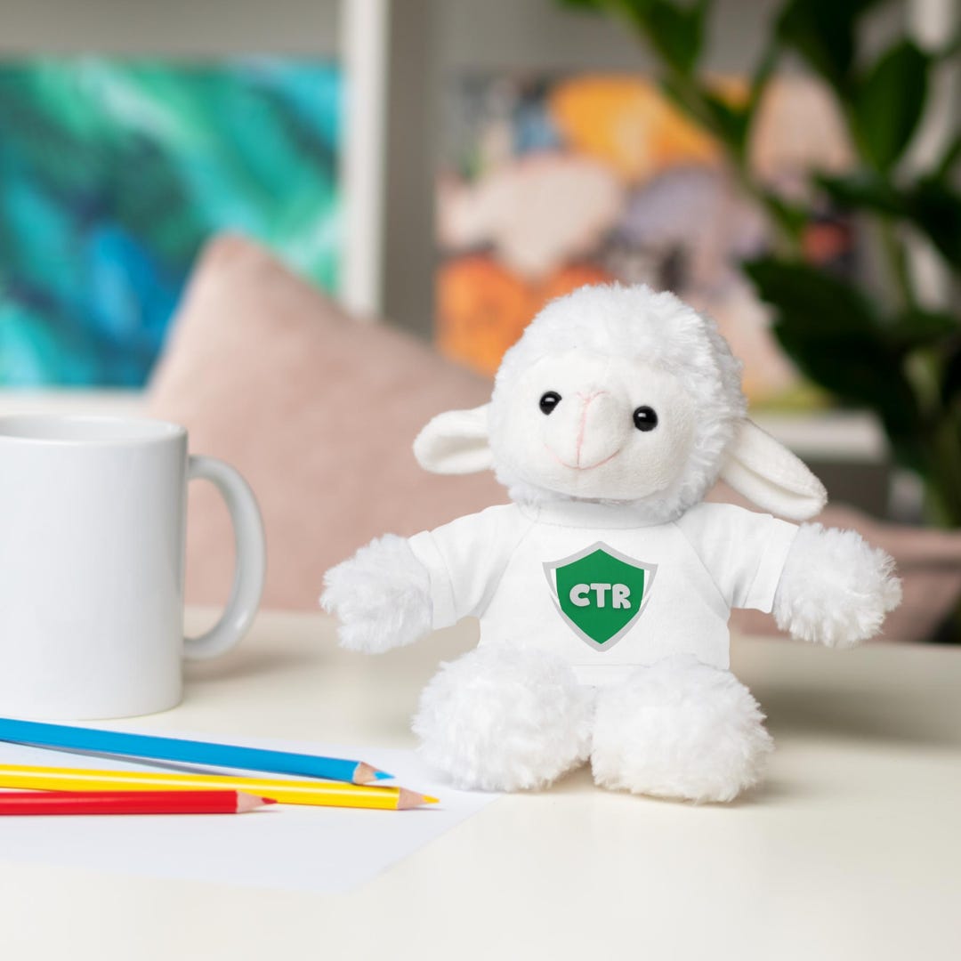 LDS Primary Stuffed Animals With Tee | CTR Shield | Choose the Right ...