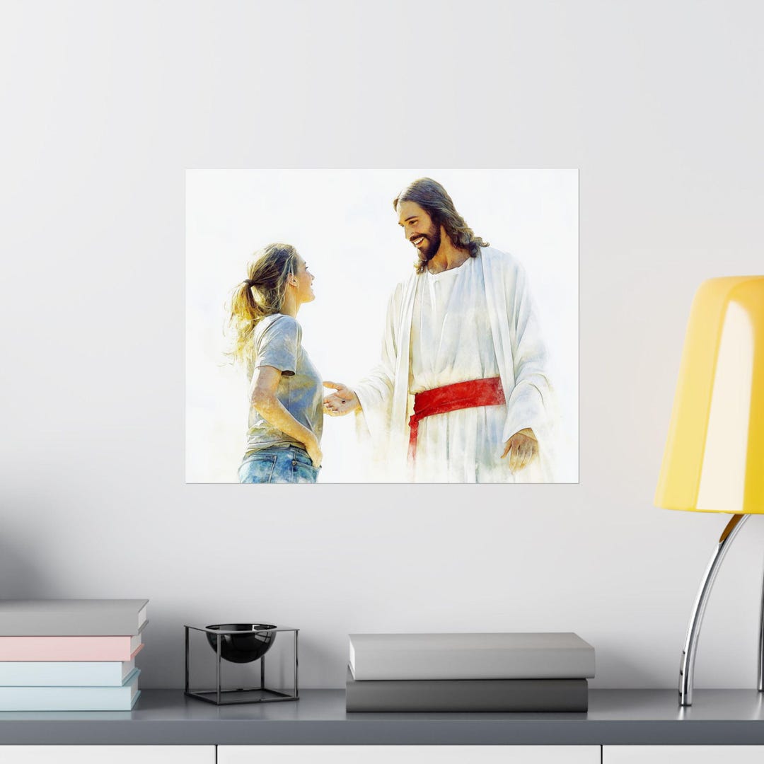 Jesus Poster jesus is With Me Christian Wall Art Religious Home Decor ...