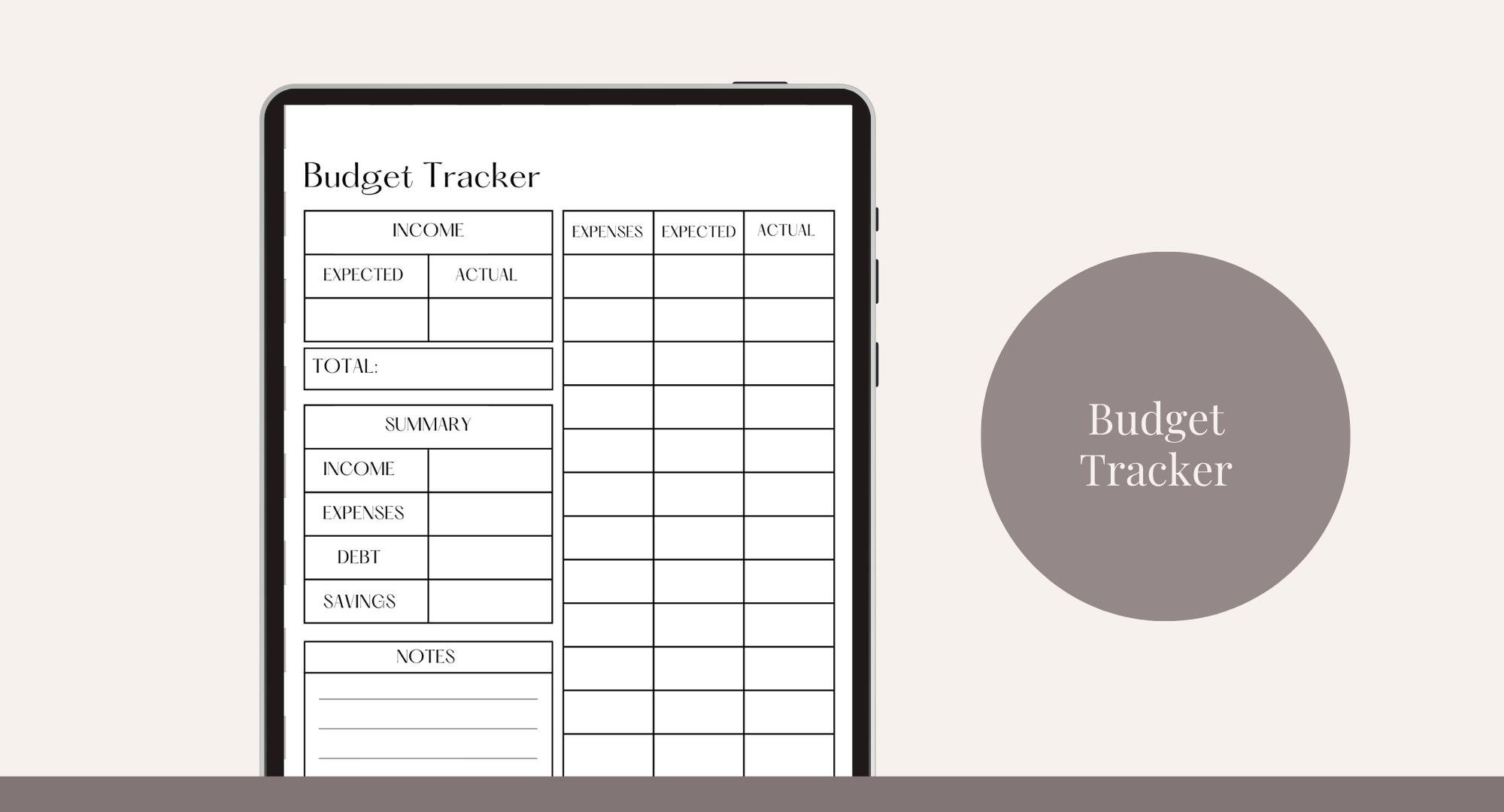 Printable Budget Trackerfinance Planner Printable Budget - Etsy