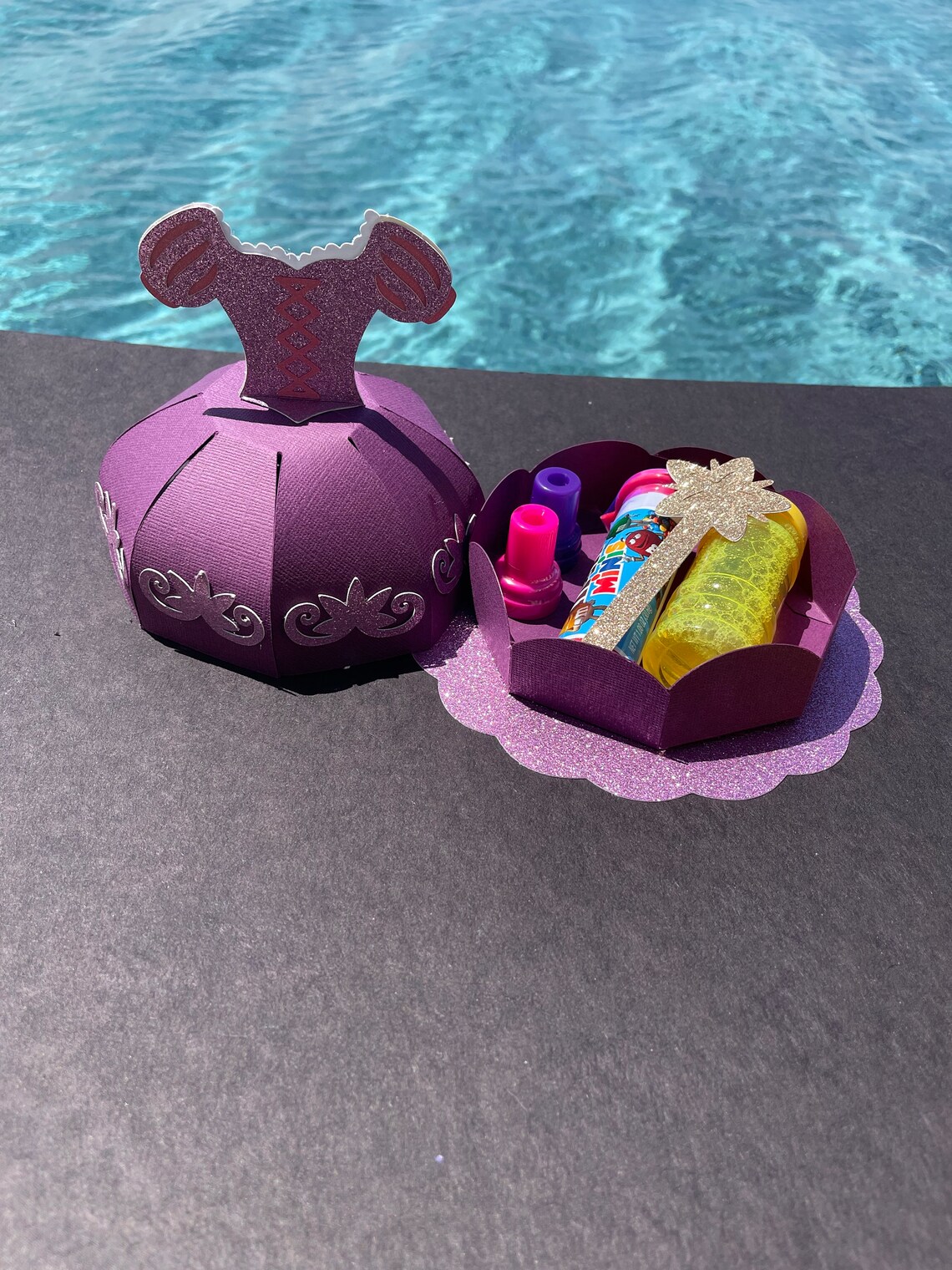 Custom Partt Box, Favor Box, Princess Party Box, Princess Box, Set of ...