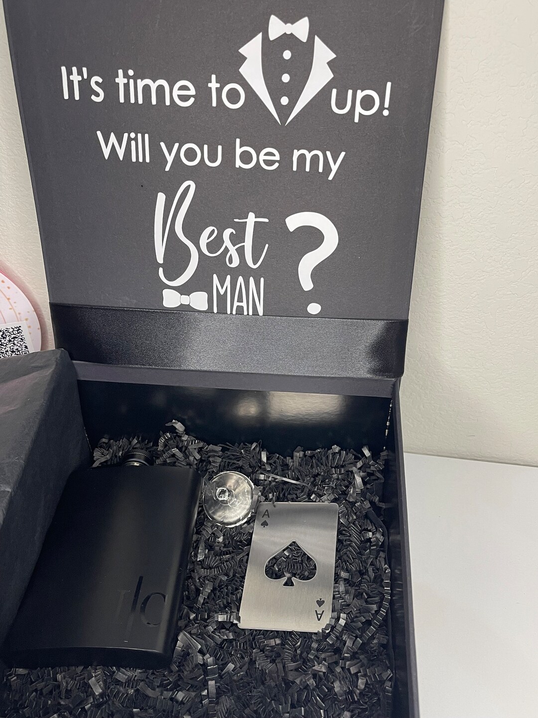 Groomsman Proposal Box Personalized Gift Box Time to Suit up Will You ...