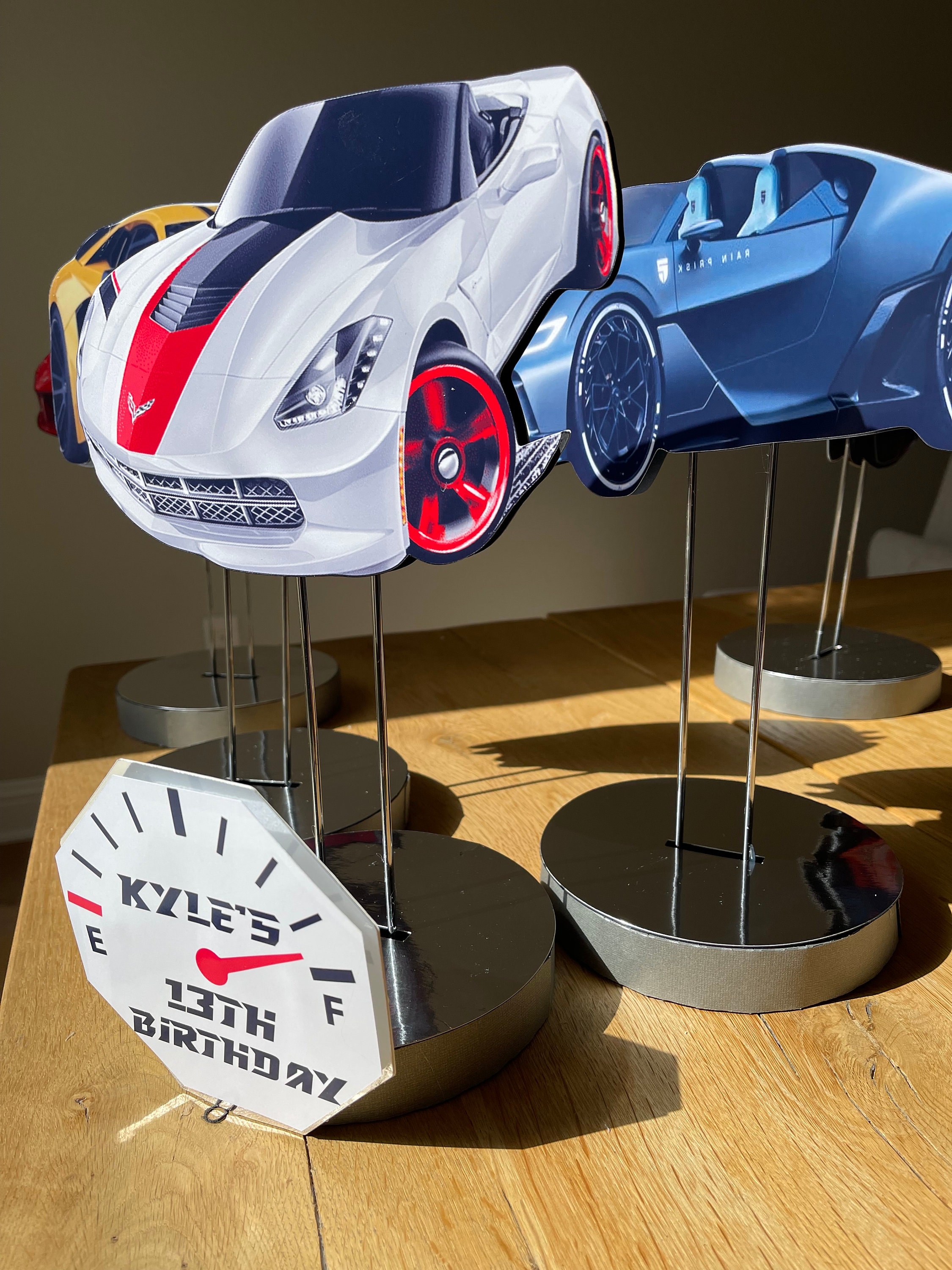 Centerpiece Car Centerpieces Custom Centerpiece - Etsy