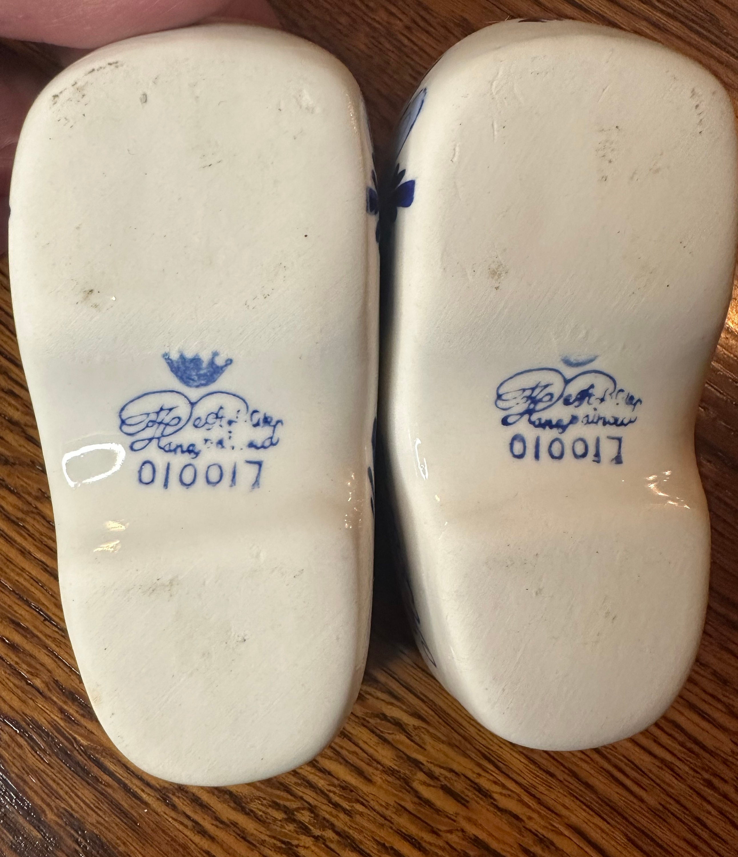 Vintage Delft Blue Holland China Clogs Pair - Etsy Australia