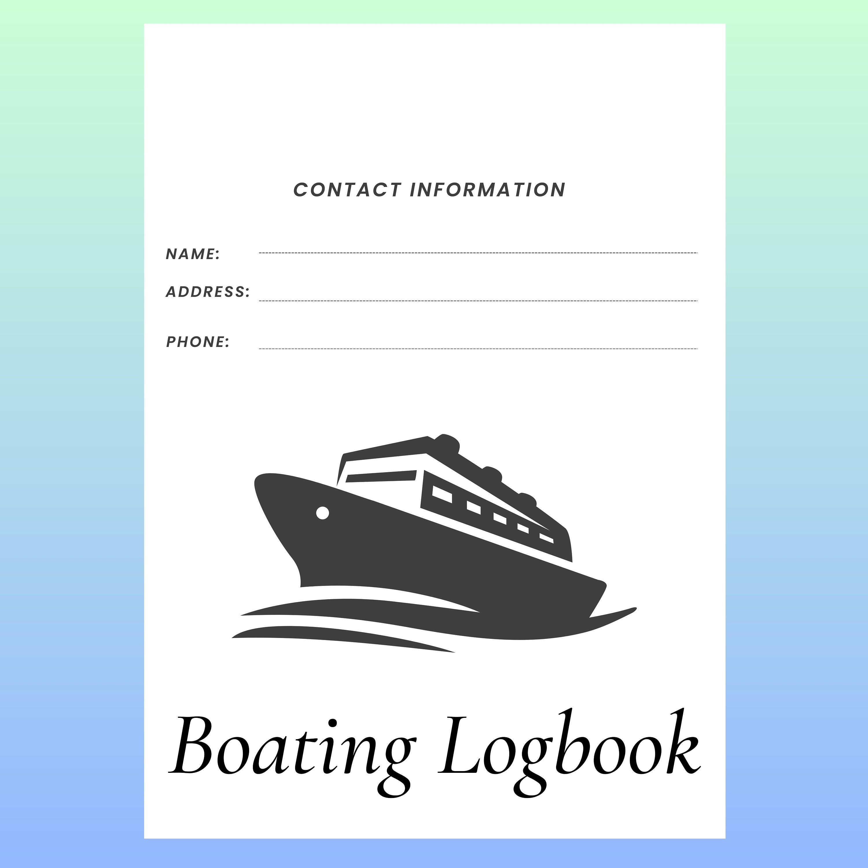 Boating Logbookboat Log Book Boat Gift Boat Log - Etsy Hong Kong