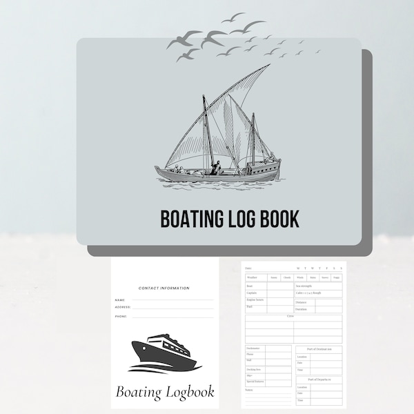 Sailing Log Book - Etsy