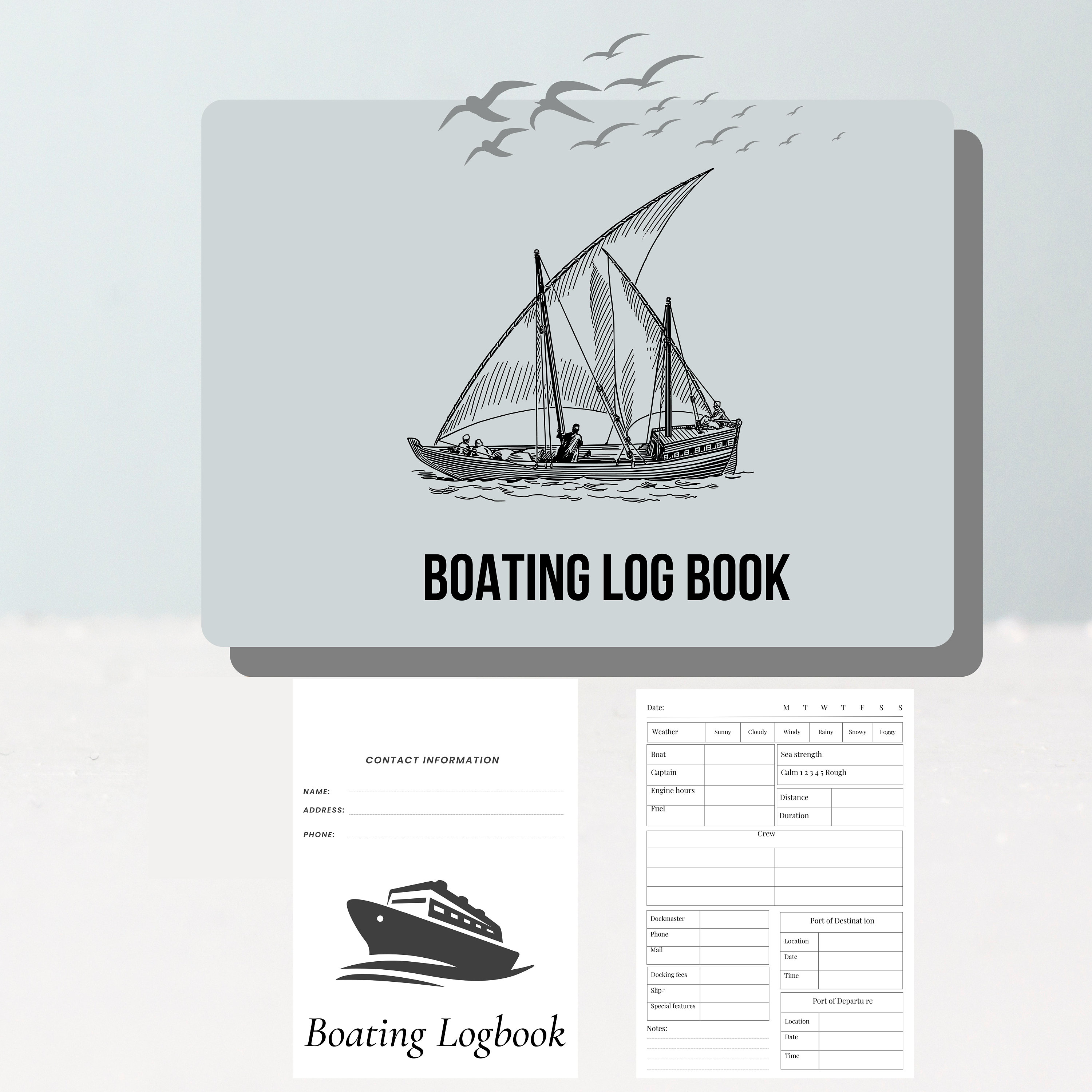 Boating Logbookboat Log Book Boat Gift Boat Log - Etsy Hong Kong
