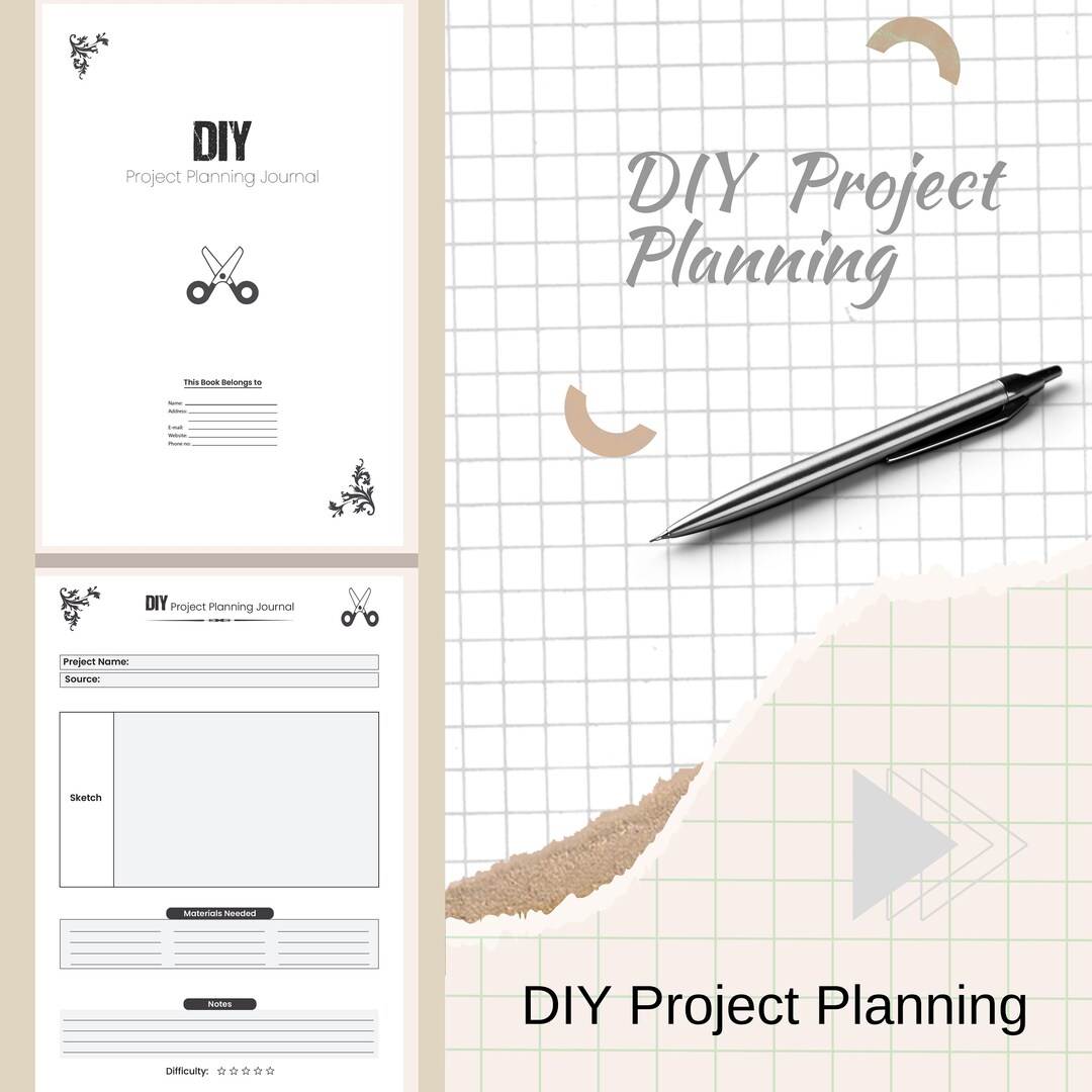 DIY Project Planning-diy Project Planning - Etsy