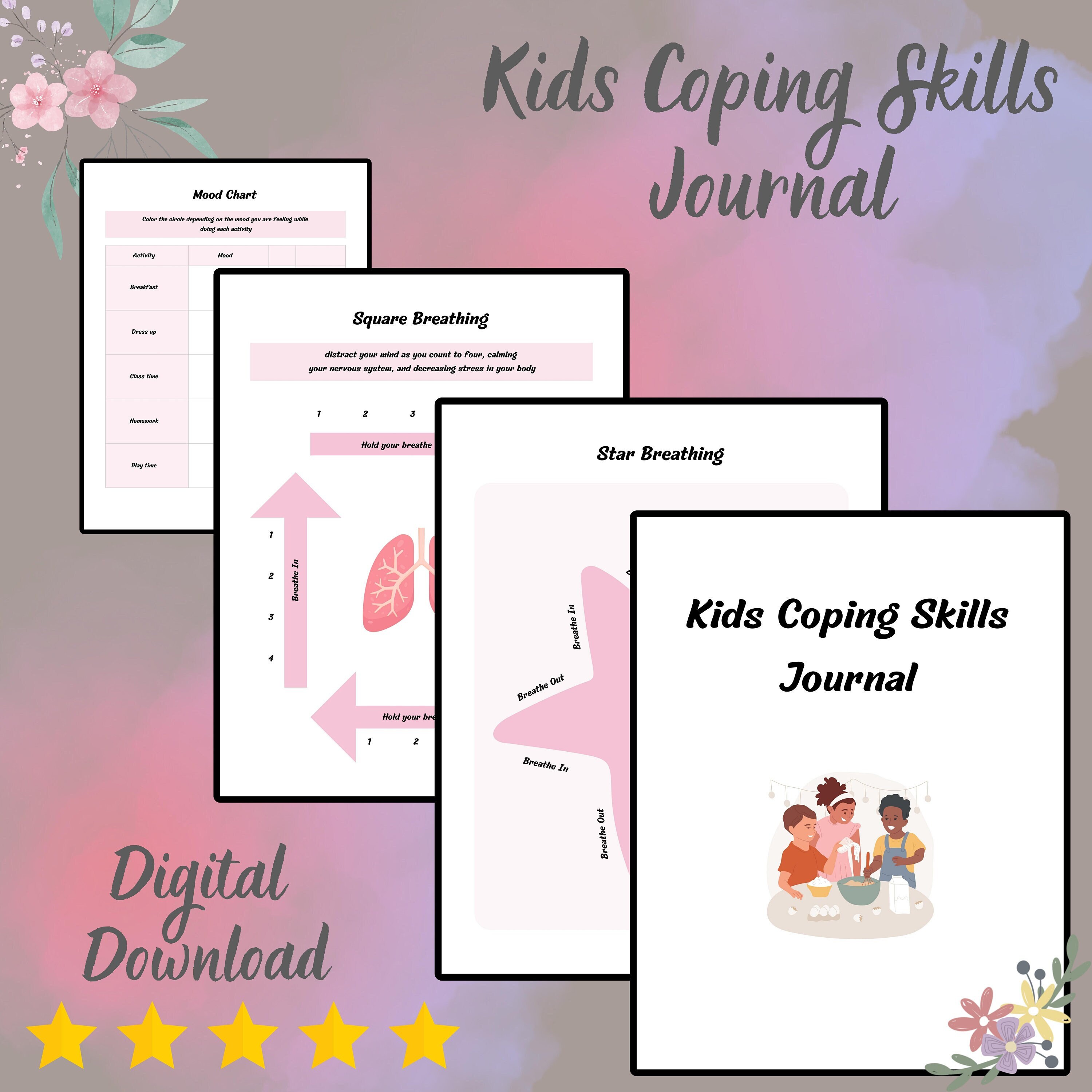 Kids Coping Skills Journal Coping With Divorce for Kids - Etsy