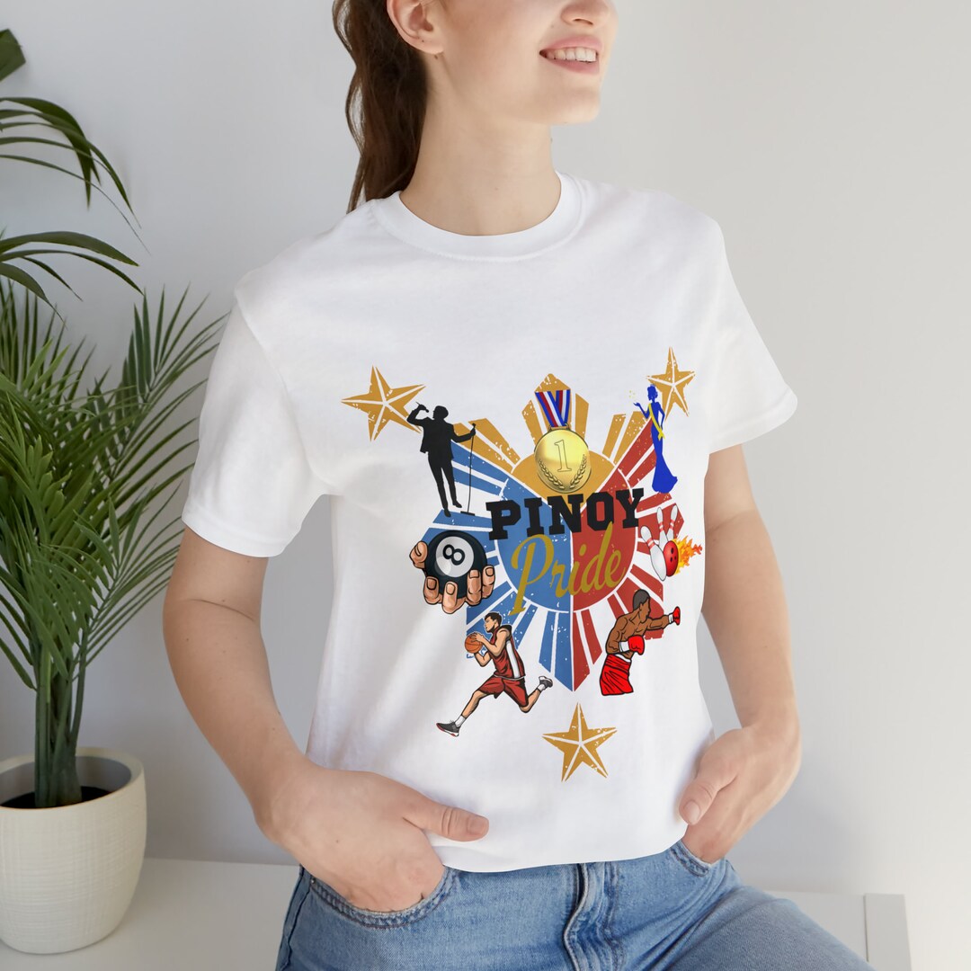 Philippines Pinoy Pride Themed Design on Unisex Jersey Short - Etsy