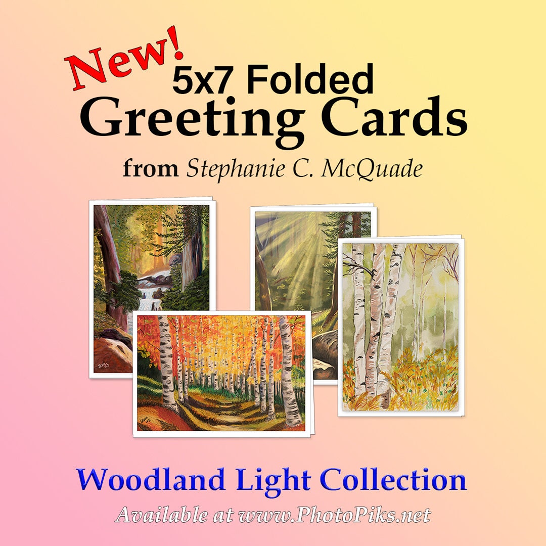 Woodland Lights Greeting Card Collections - Etsy