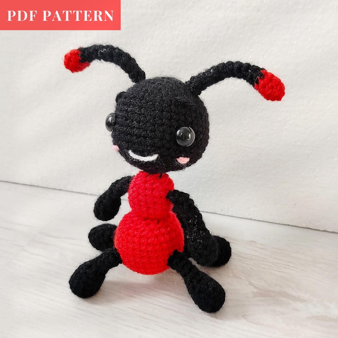 No-sew Amigurumi Pattern Ant, Amigurumi Pattern Crochet Ant, Tutorial ...