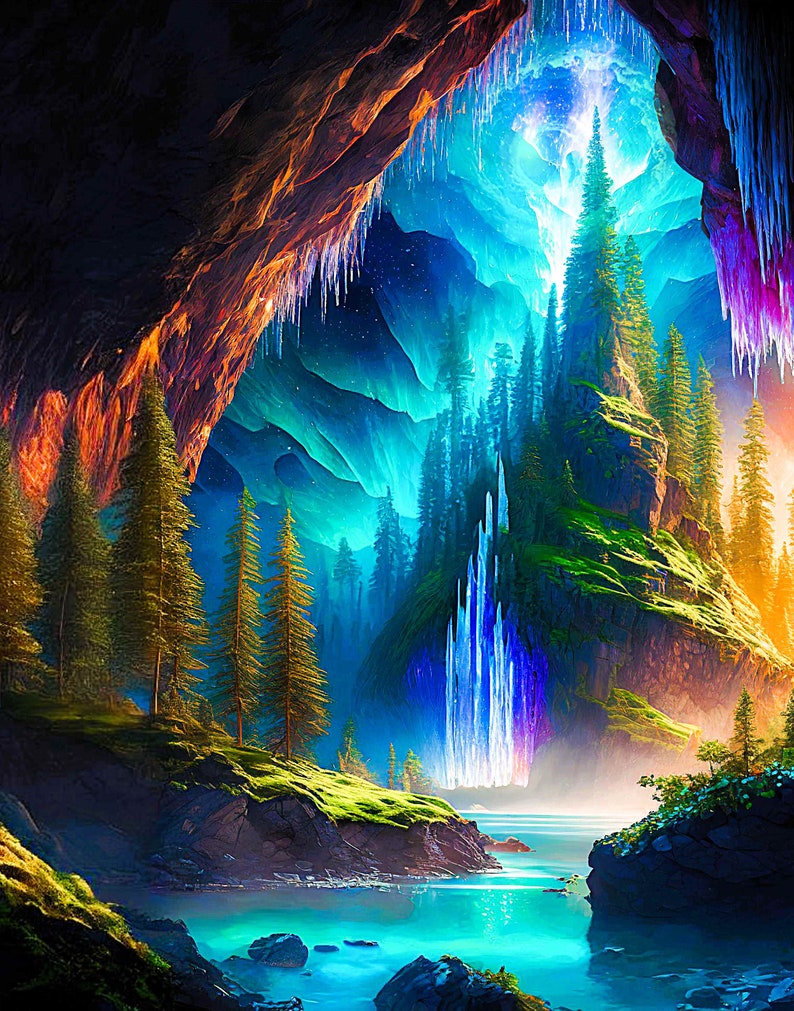 Crystal Cove 11X14 Digital Art (A Part of the Creative Realities ...