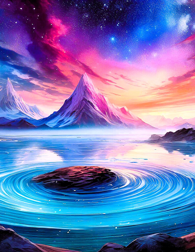 Ocean of Possibilities 8.5x11 (VERTICAL Orientation) Digital Art Print ...