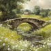 Bridge Landscape | English Country Wall Art | Vintage Wall Art ...