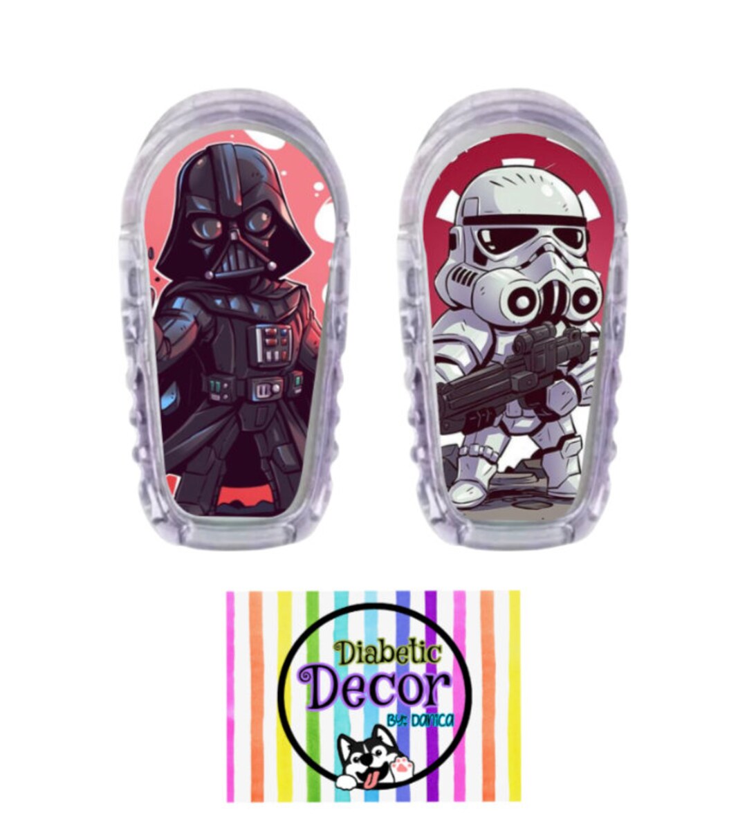 G6/ Black Knight 2 Pack / Dexcom G6 Stickers, Diabetes Stickers, Dexcom ...