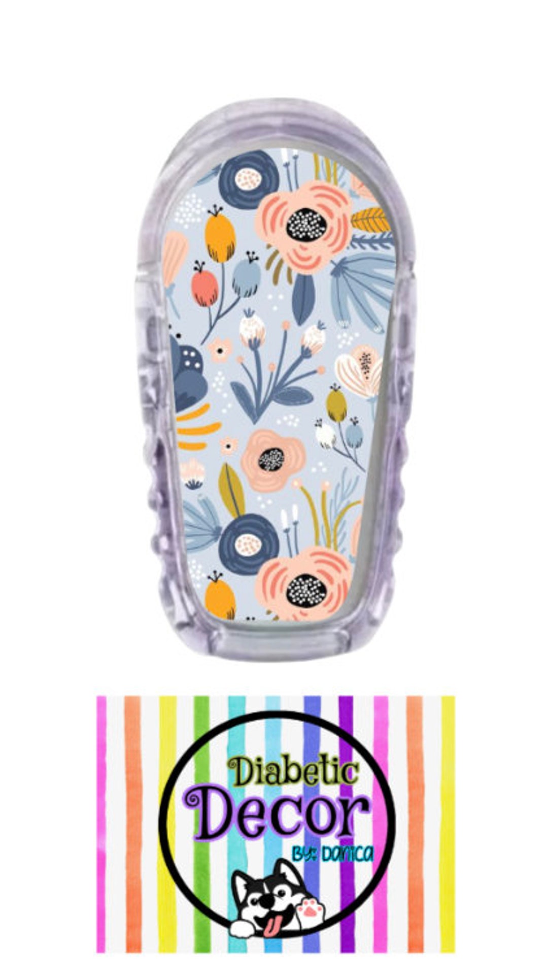 G6/ Poppies Single Sticker / Dexcom G6 Stickers, Diabetes Stickers ...