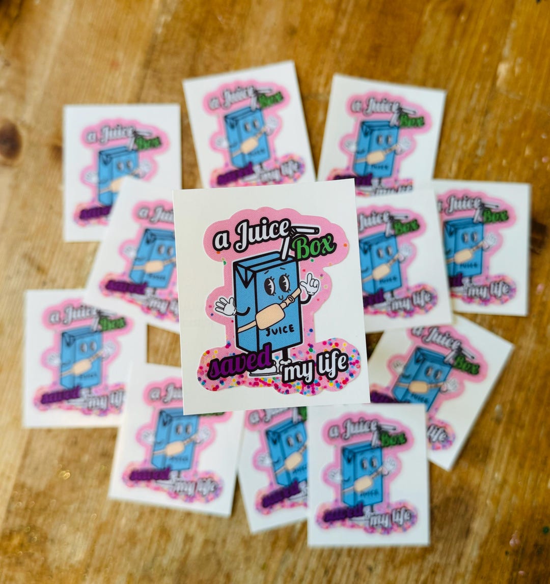 A Juice Box Saved My Life Sticker/ T1D Stickers/ Type 1 Diabetes ...