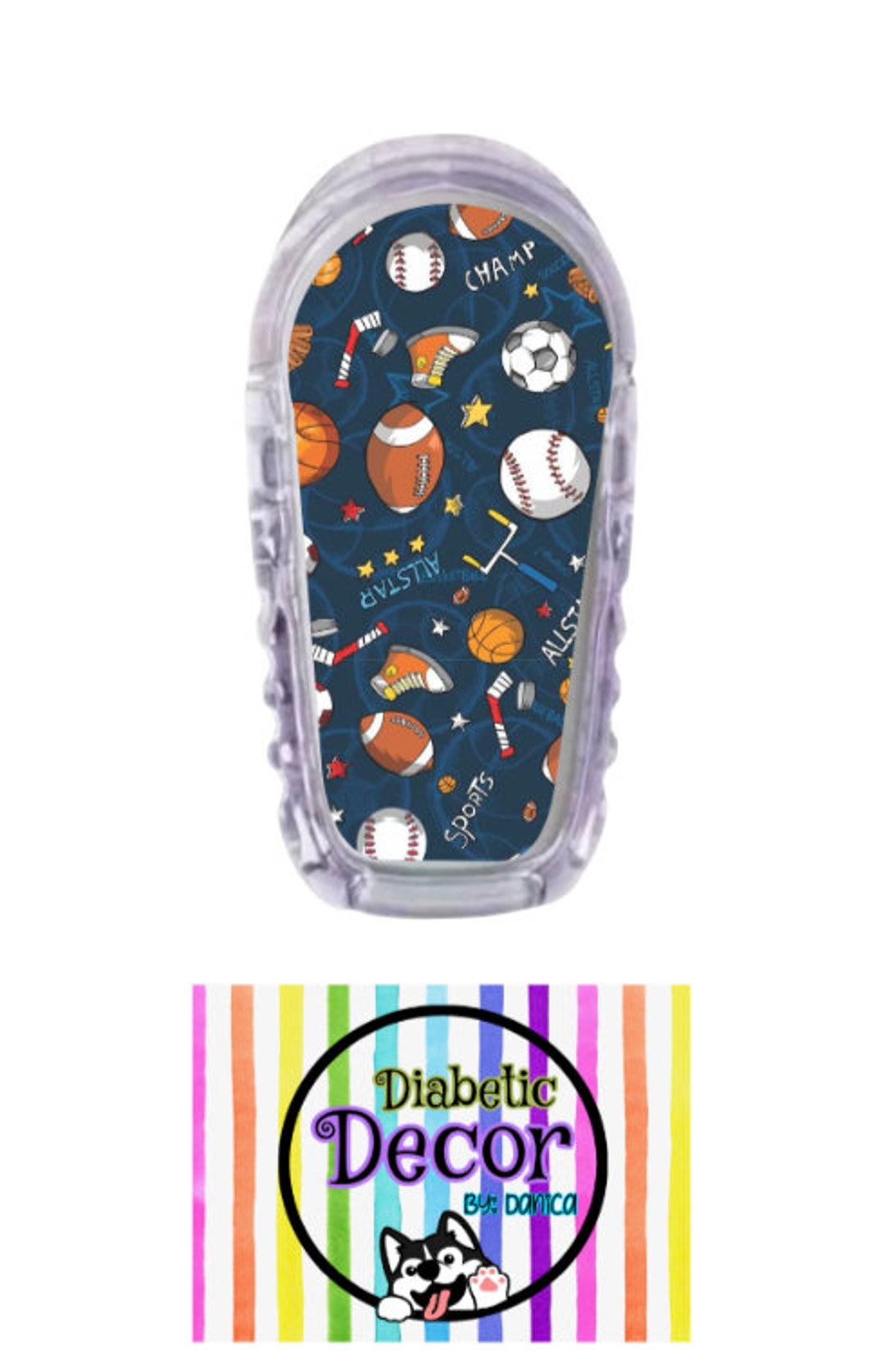 G6/ Allstar Single Sticker / Dexcom G6 Stickers, Diabetes Stickers ...