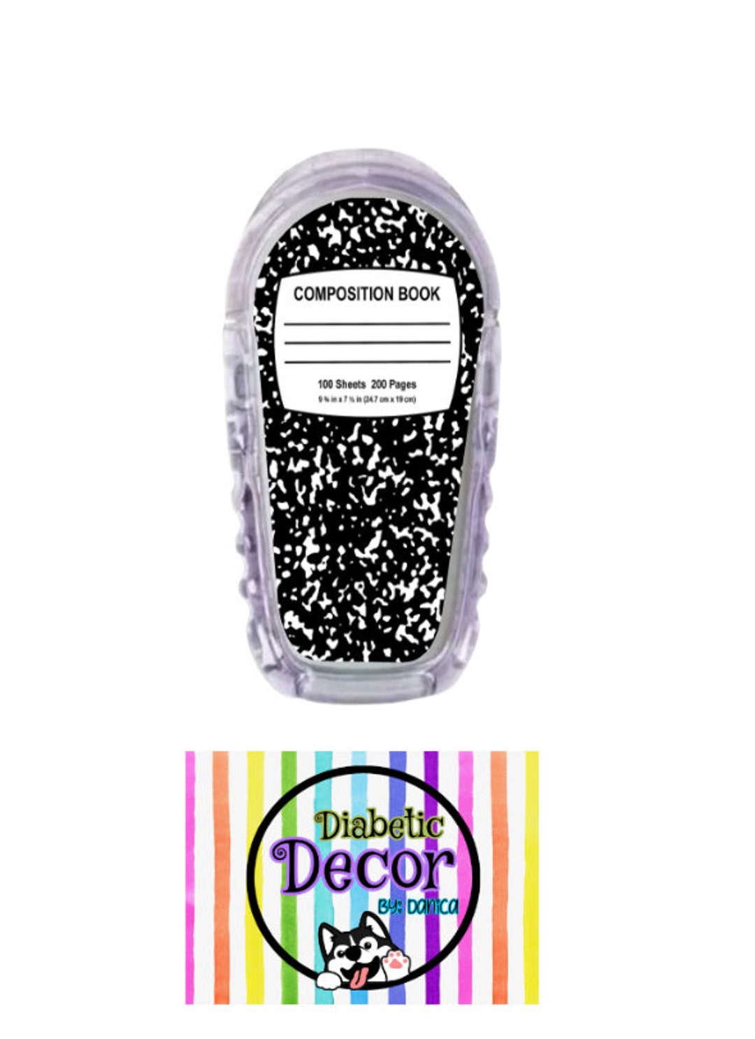 G6/ Note Book Single Sticker / Dexcom G6 Stickers, Diabetes Stickers ...