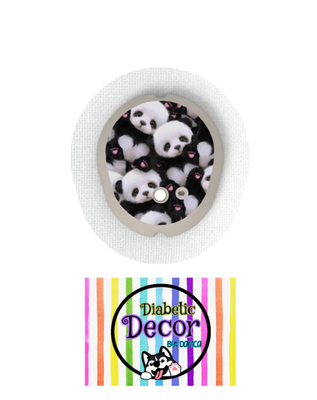 G7/ I Love Pandas Single Sticker / Dexcom G7 Stickers, Diabetes ...