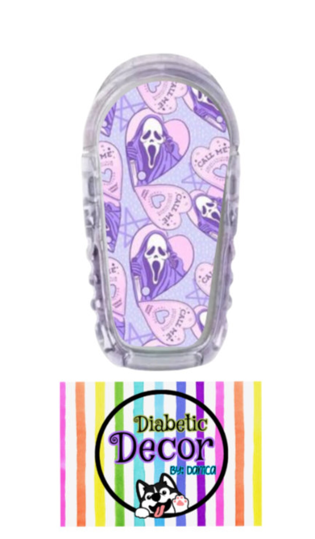 G6/ Ghost Face Single Sticker / Dexcom G6 Stickers, Diabetes Stickers ...