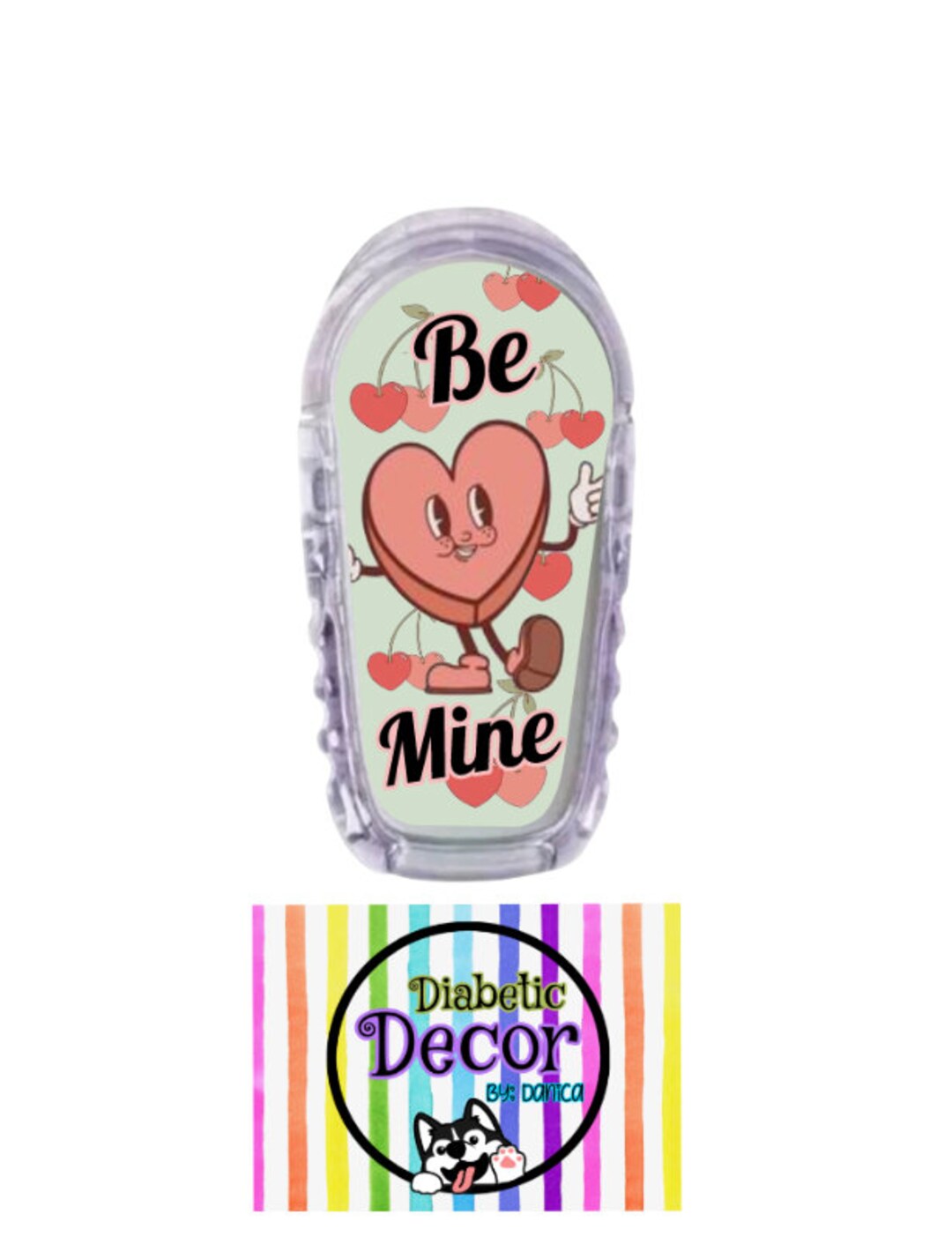 G6/ Be Mine Single Sticker /dexcom G6 Stickers, Diabetes Stickers ...