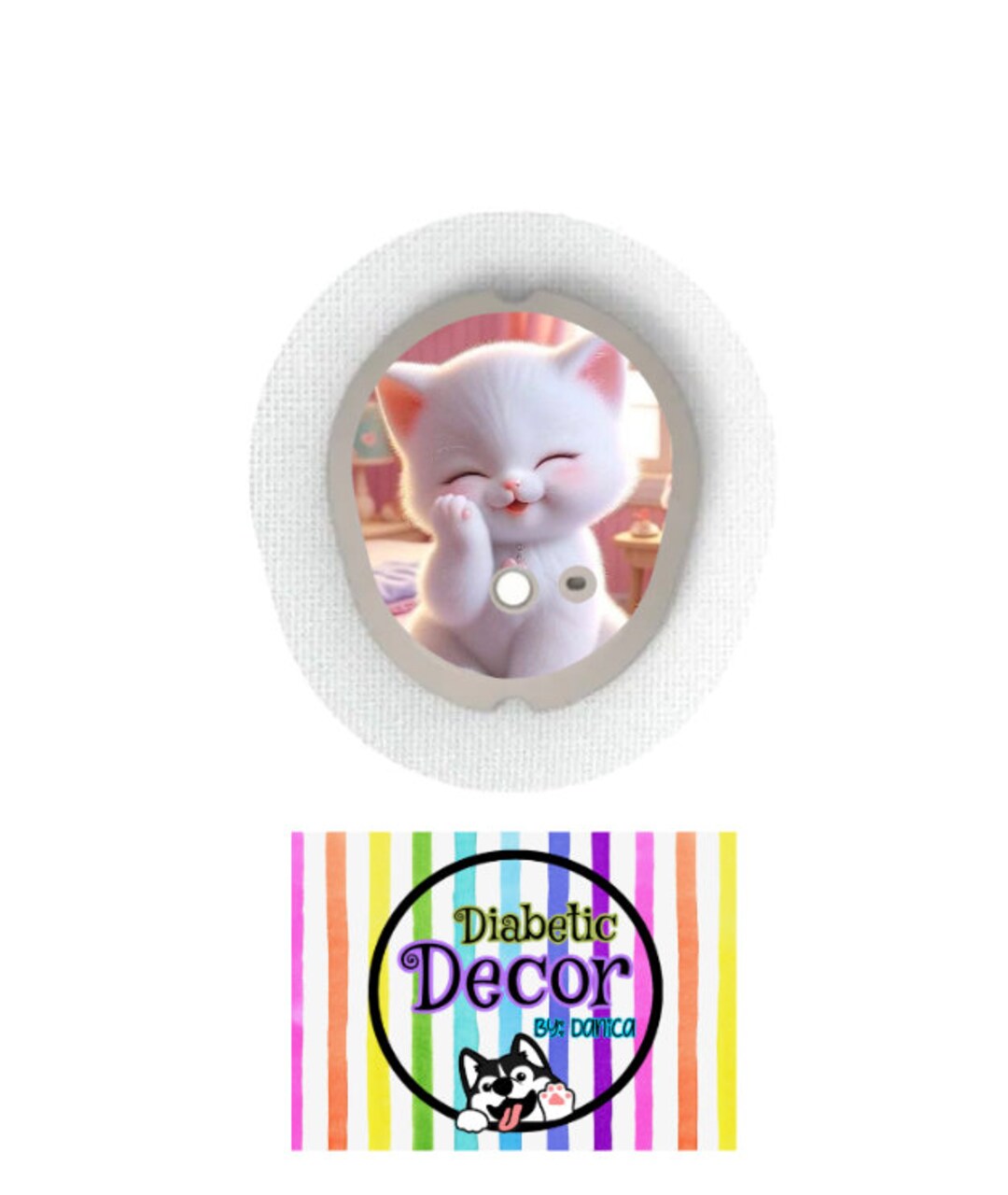 G7/ Cute Kitty G7 Single Sticker /dexcom G7 Stickers, Diabetes Stickers ...