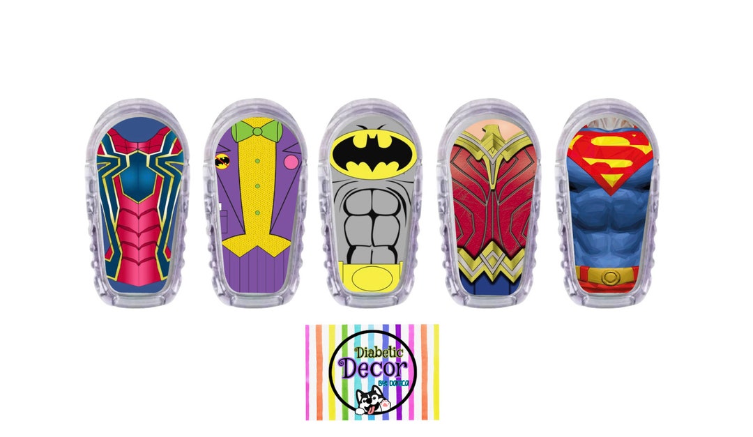 G6/ Super Suits 5 Pack /dexcom G6 Stickers, Diabetes Stickers, Dexcom ...