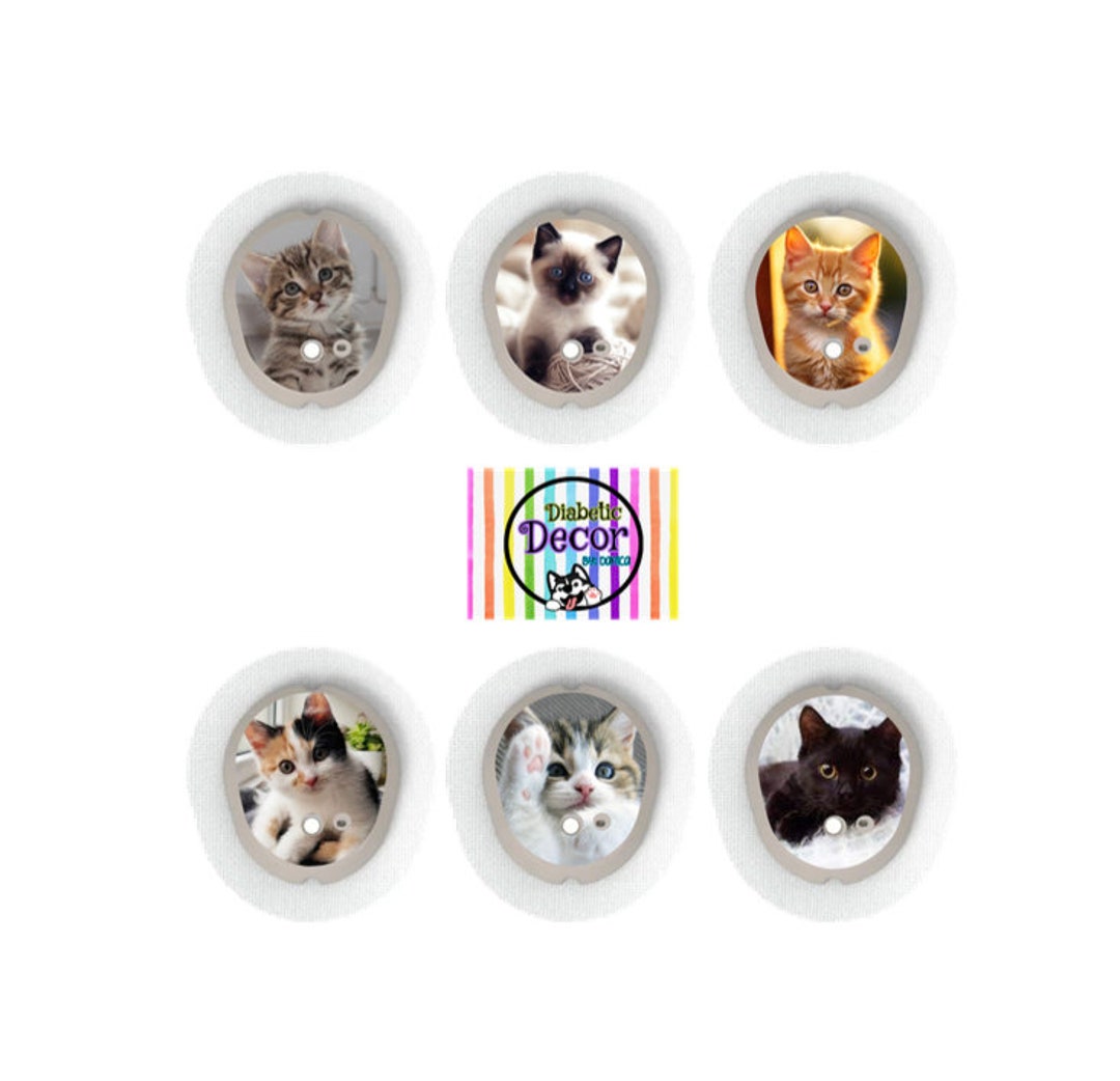 G7/ Furry Cat Friends 6 Pack / Dexcom G7 Stickers, Diabetes Stickers ...
