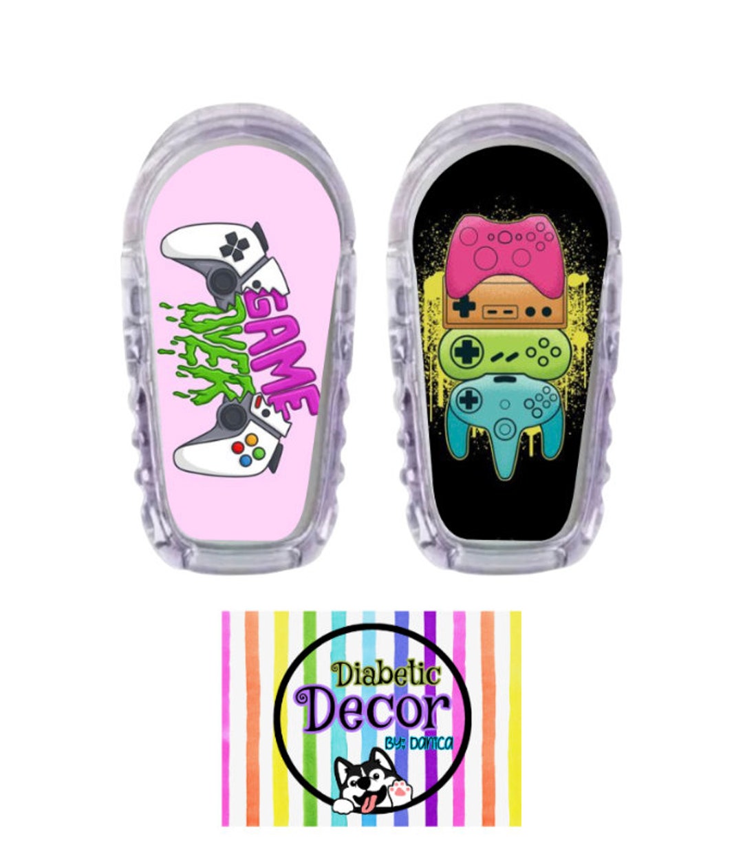 G6/ Game Over 2 Pack / Dexcom G6 Stickers, Diabetes Stickers, Dexcom ...