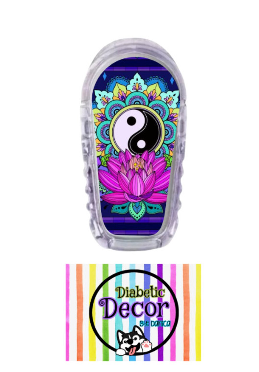 G6/ Yin Yang Single Sticker / Dexcom G6 Stickers, Diabetes Stickers ...