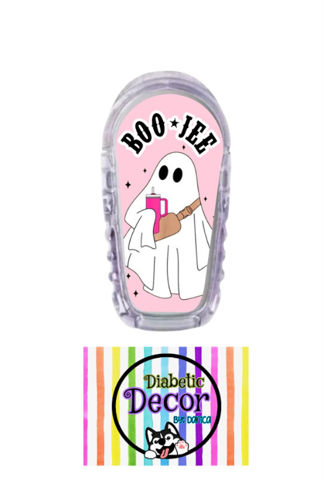 G6/ Pink Boo-jee Single Sticker / Dexcom G6 Stickers, Diabetes Stickers ...