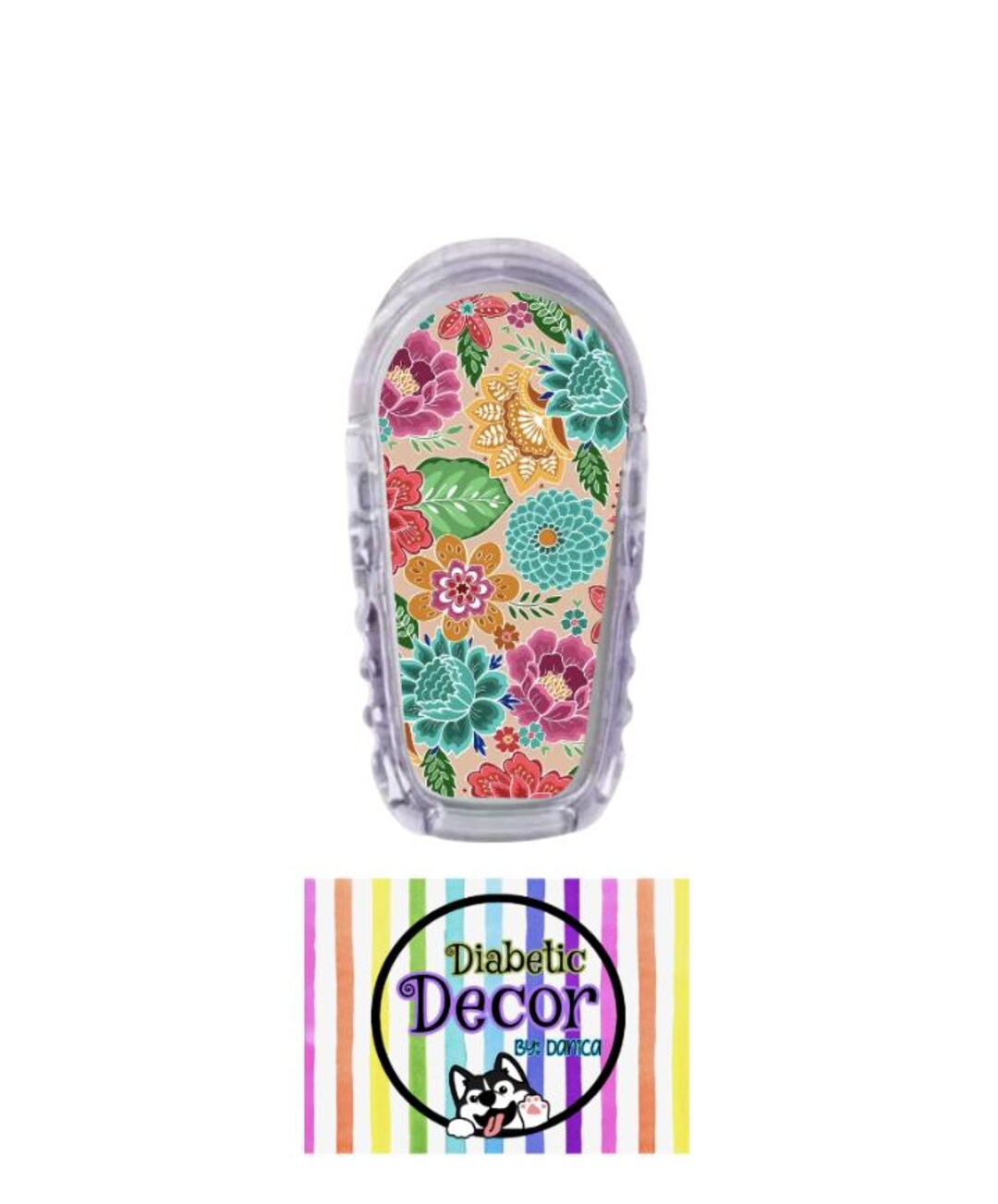 G6/ Floral Single Sticker / Dexcom G6 Stickers, Diabetes Stickers ...