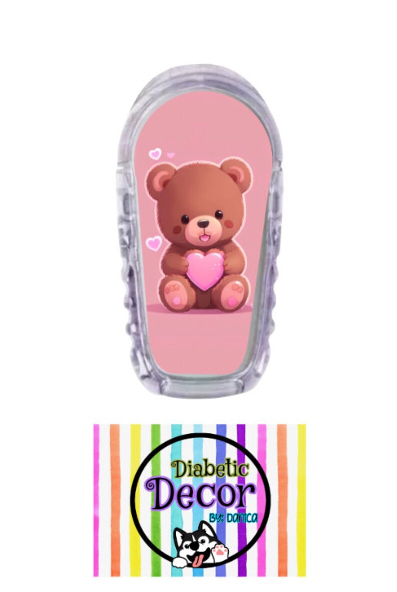 G6/ Teddy Bear Love Single Sticker / Dexcom G6 Stickers, Diabetes ...