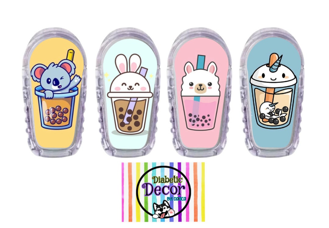 G6/ Boba 4 Pack /dexcom G6 Stickers, Diabetes Stickers, Dexcom Stickers ...