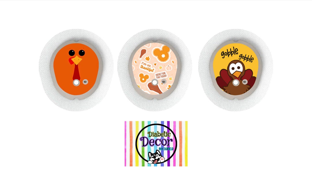 G7/ Turkey 3 Pack / Dexcom G7 Stickers, Diabetes Stickers, Dexcom ...
