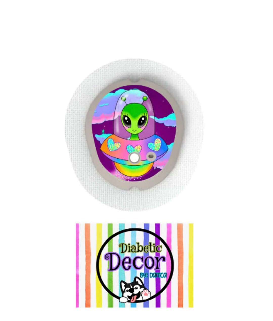 G7/ Cute Alien G7 Single Sticker /dexcom G7 Stickers, Diabetes Stickers ...