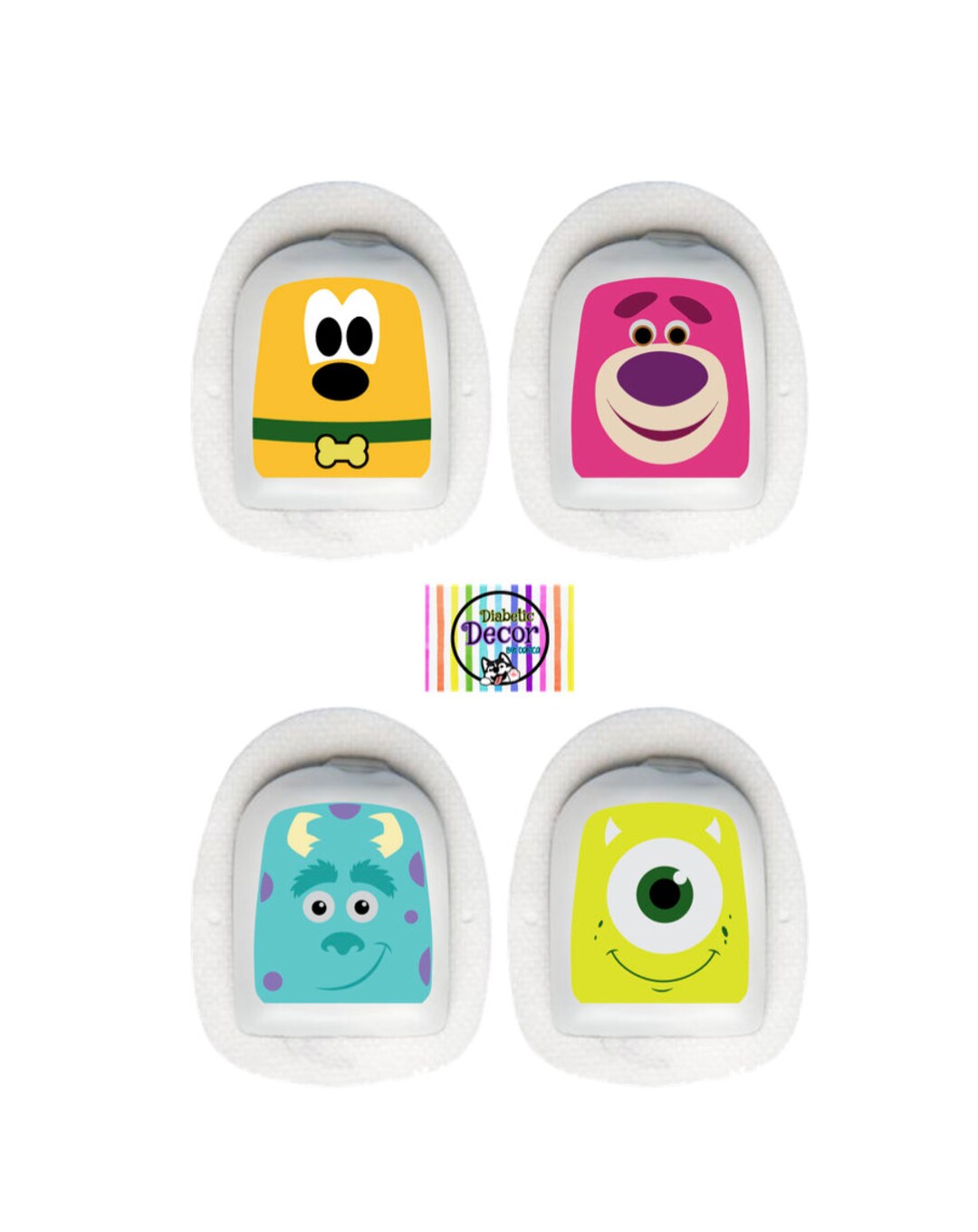 Omnipod Cool Friends 4 Pack / Omnipod Sticker/ Diabetes Stickers ...